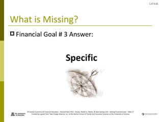 Setting Financial Goals Presentation | PPT