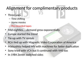 Sony Vs Matsushita Case Analysis in classroom | PPTX