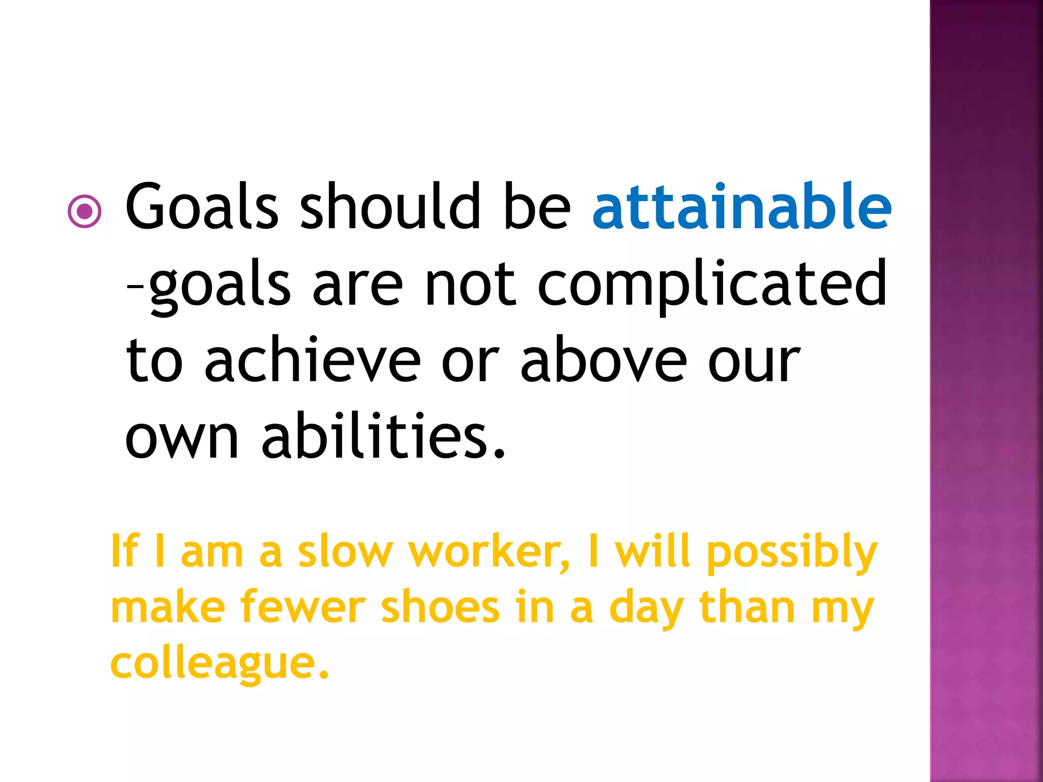 Setting goals | PPTX