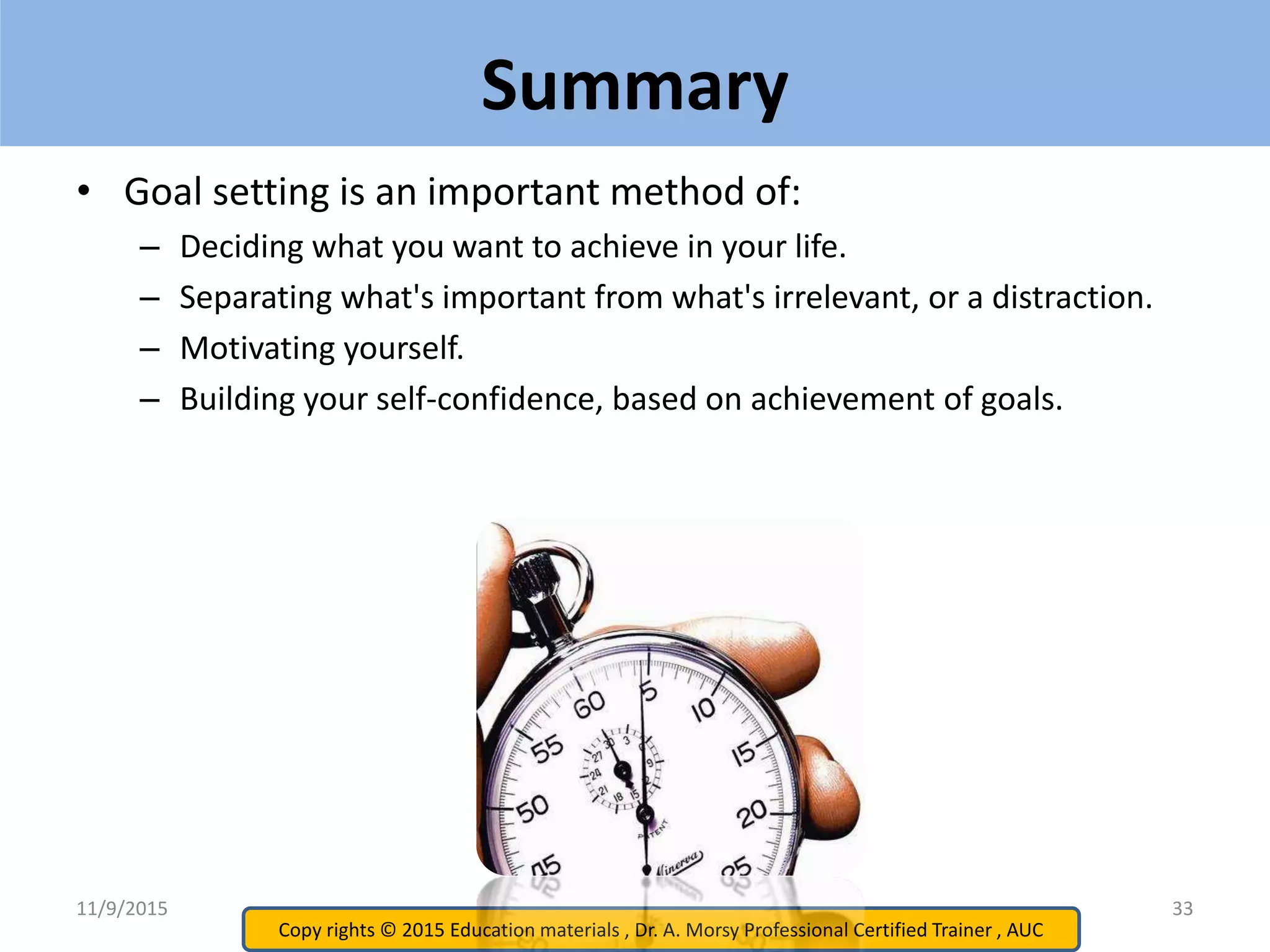 Setting goals | PPT