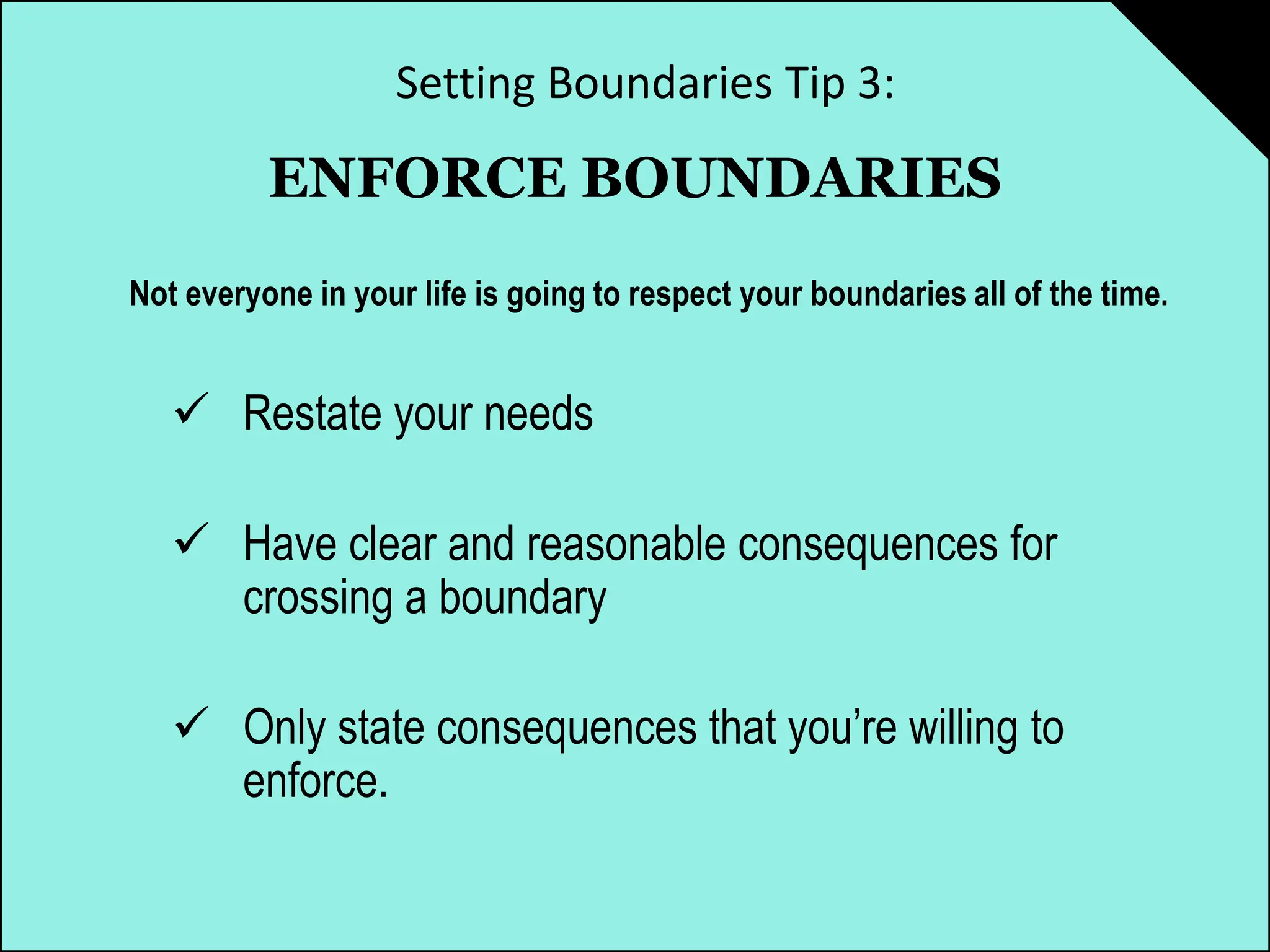 How to set and maintain healthy boundaries | PPTX