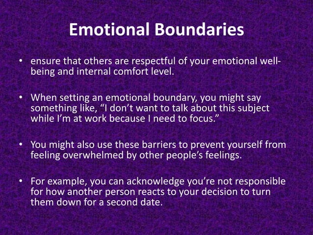 How to set and maintain healthy boundaries | PPTX