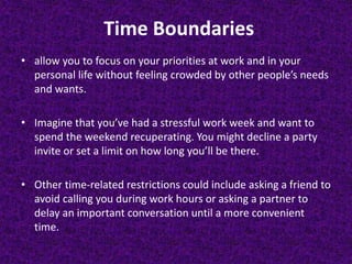 How to set and maintain healthy boundaries | PPTX
