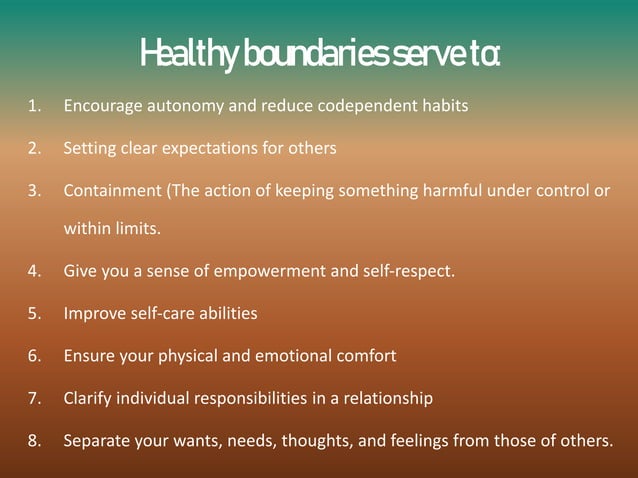 How to set and maintain healthy boundaries | PPTX