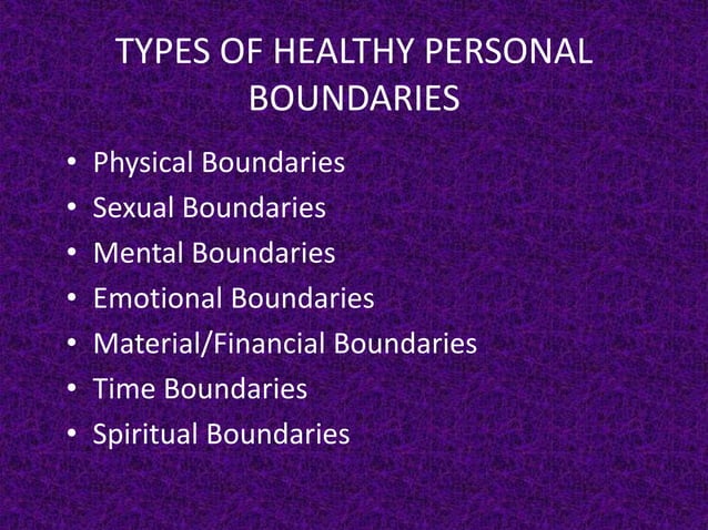 How to set and maintain healthy boundaries | PPTX