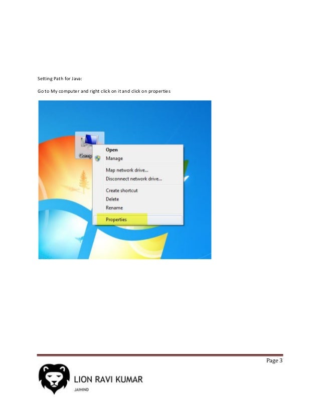 Setting Home Path Class Path And Path For Java On Windows 7
