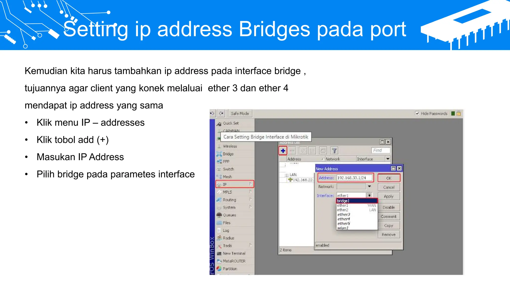 Setting manual ip WAN , Router Sebagai Hotspot.pptx