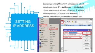 Setting manual ip WAN , Router Sebagai Hotspot.pptx