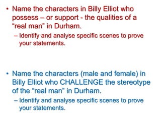 context and values in BILLY ELLIOT | PPTX