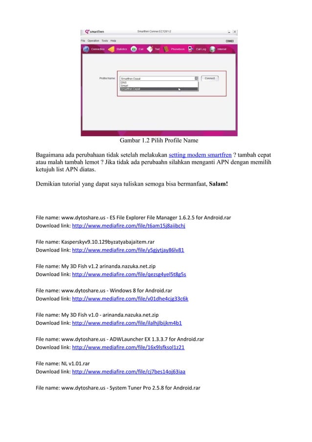 Setting modem smartfren supaya cepat | PDF