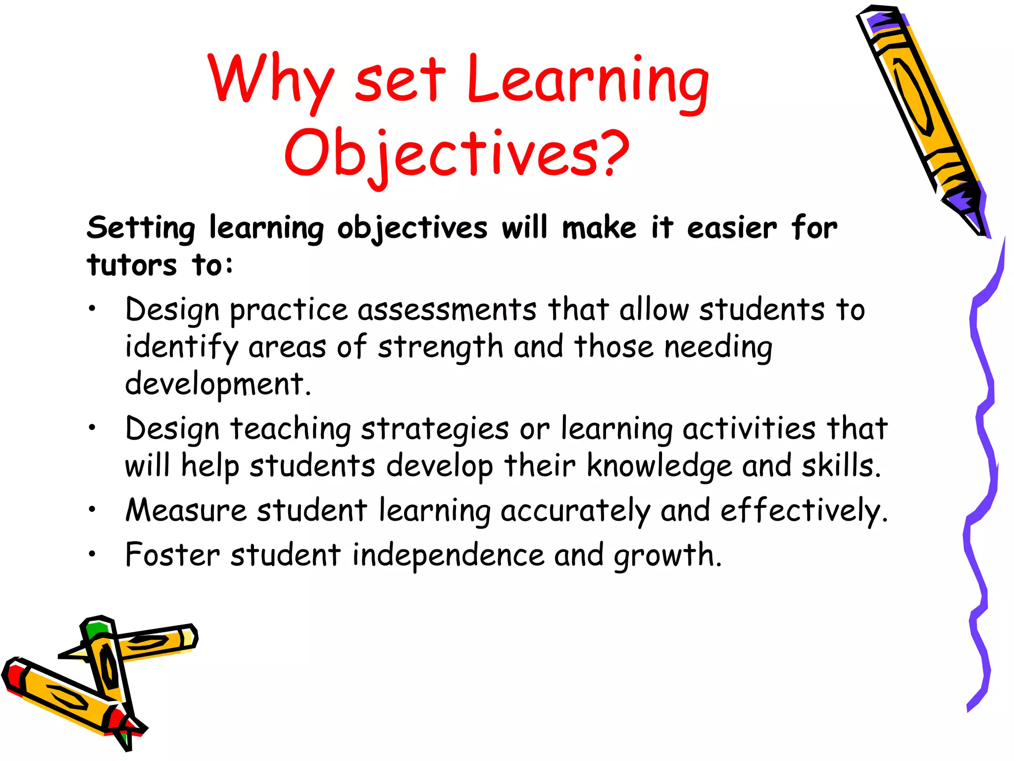 Setting objectives and goals | PPTX