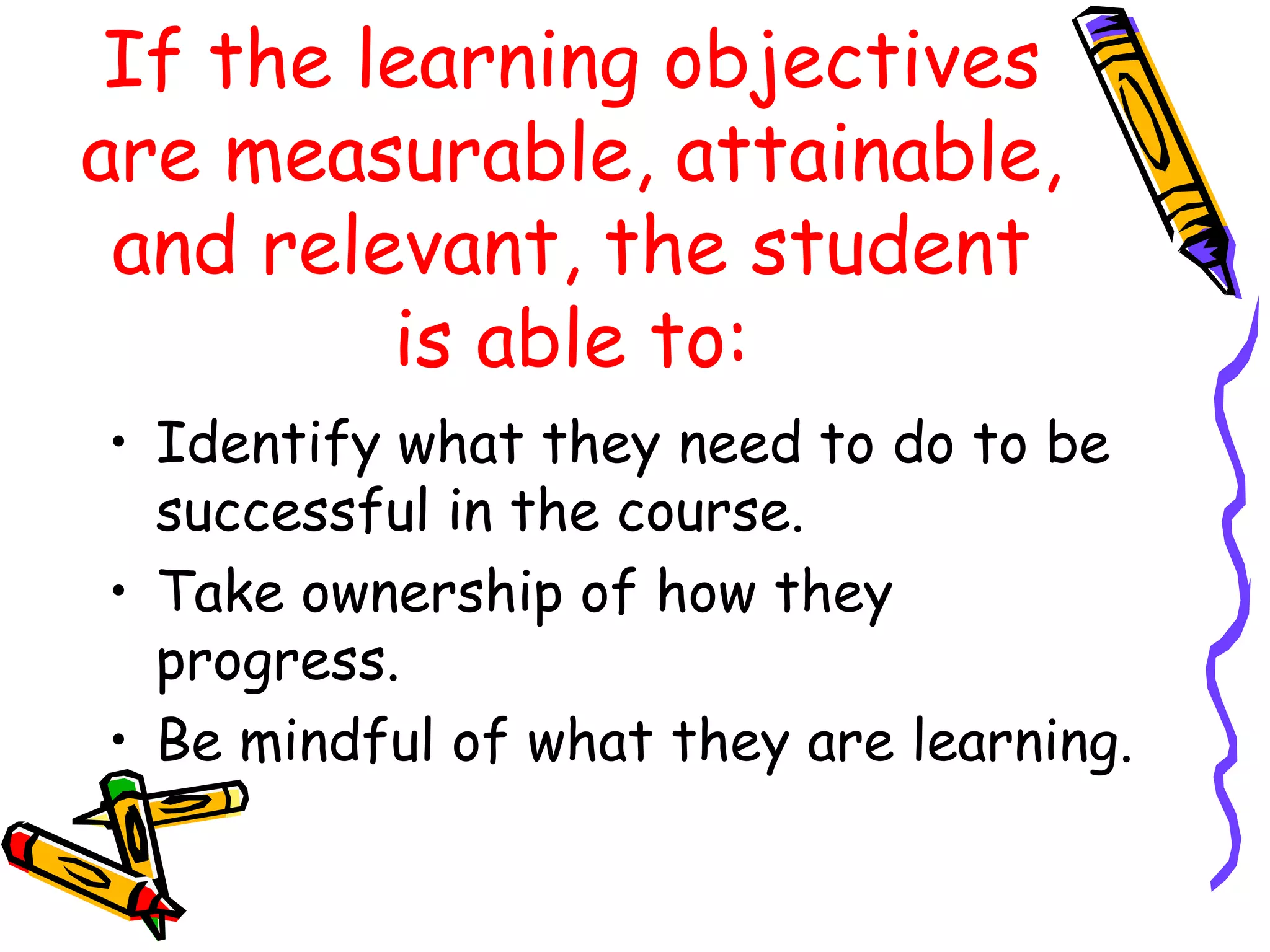 Setting objectives and goals | PPTX