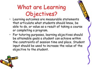 Setting objectives and goals | PPTX