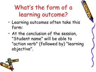 Setting objectives and goals | PPTX | Educational Assessment | Education