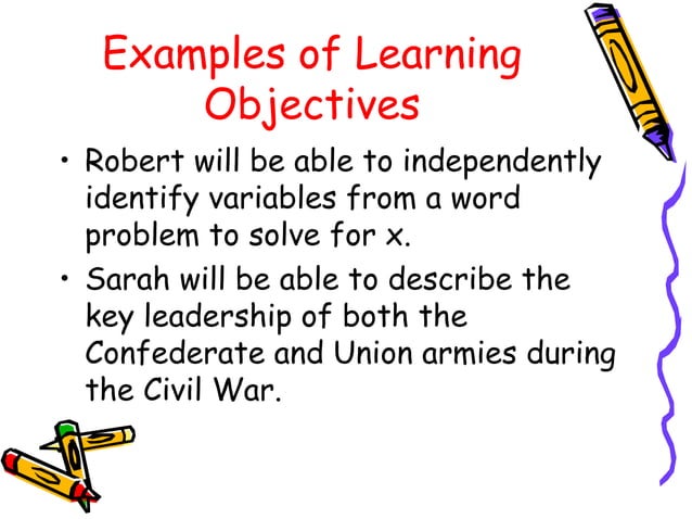 Setting objectives and goals | PPTX | Educational Assessment | Education