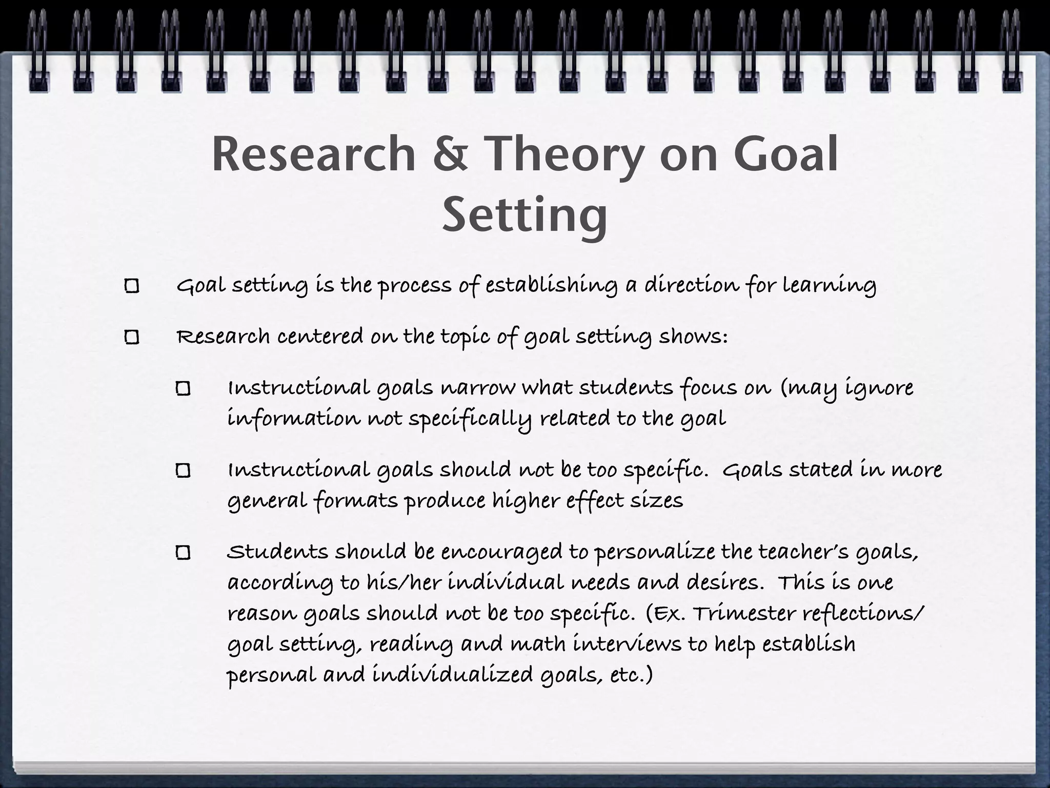 Setting Objectives & Providing Feedback | KEY