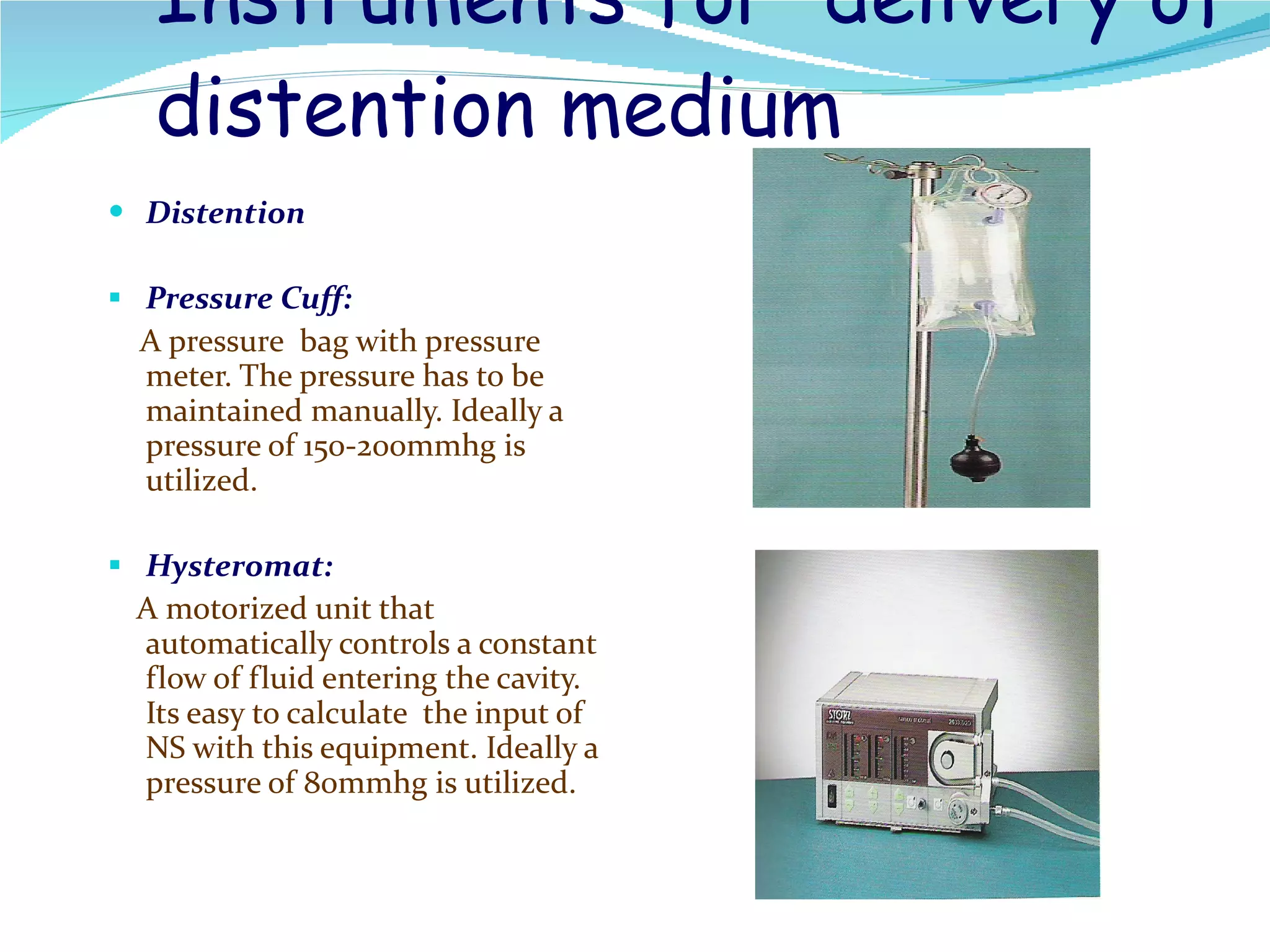 Setting of Hysteroscopy unit | PPT