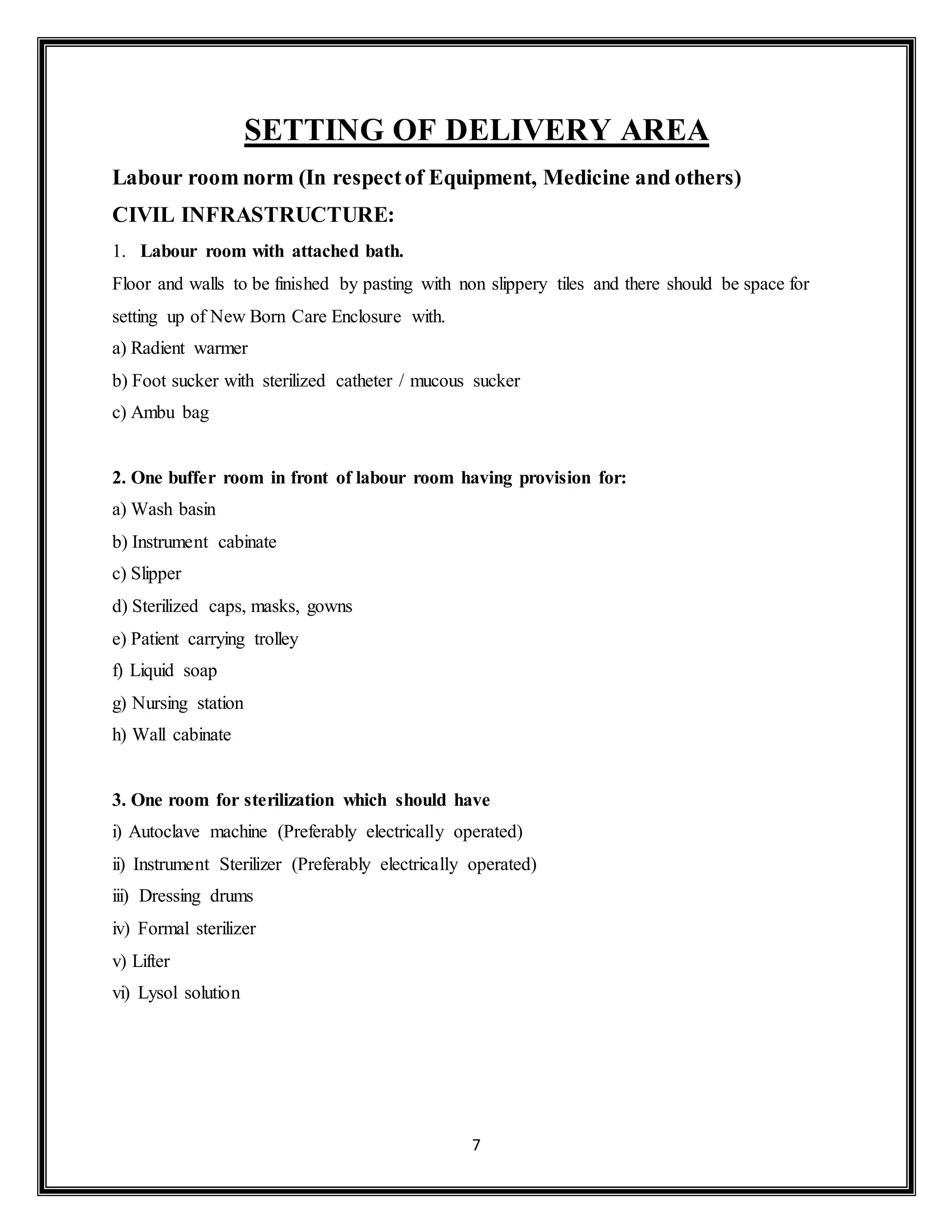 In Partograph and Setting of labour room word file | DOCX