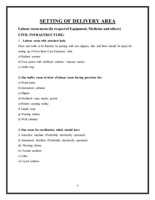In Partograph and Setting of labour room word file | DOCX