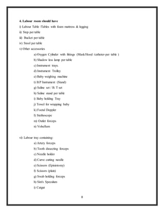 In Partograph and Setting of labour room word file | DOCX