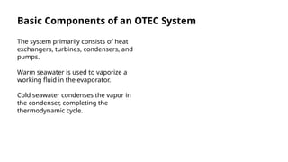 Setting Of OTEC Plants, Thermodynamic Cycles.pptx