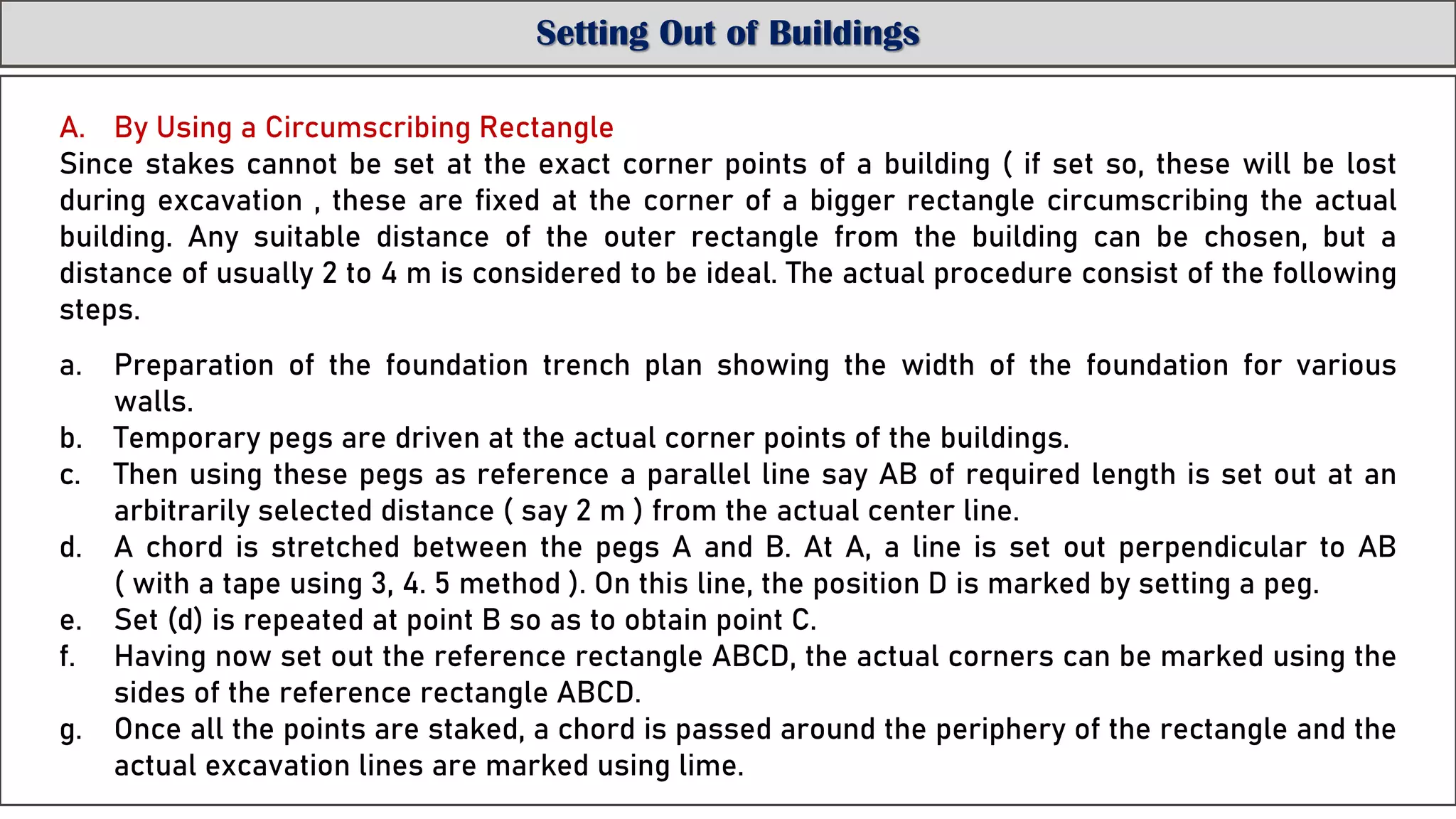 Setting out of Building | PDF