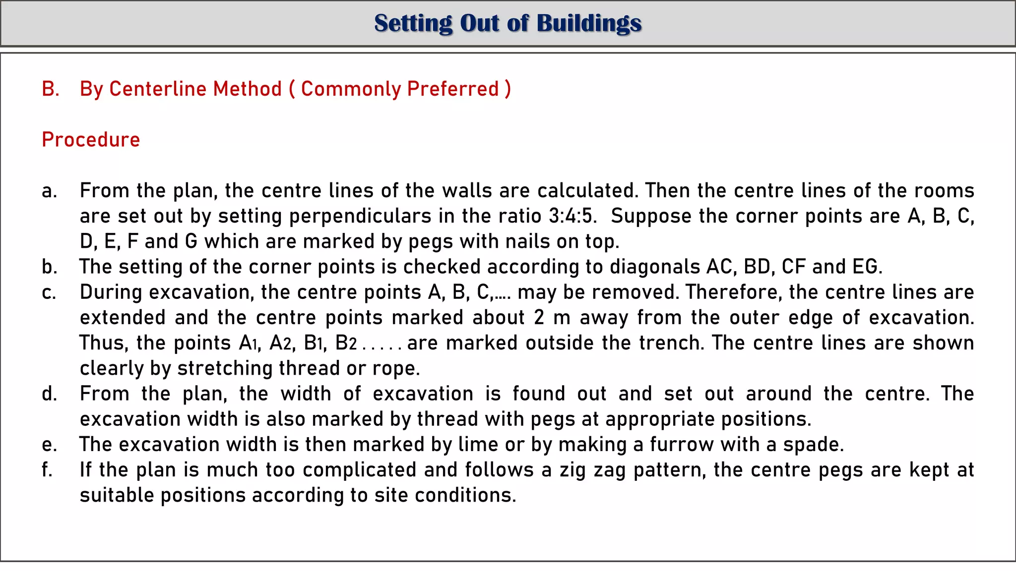 Setting out of Building | PDF