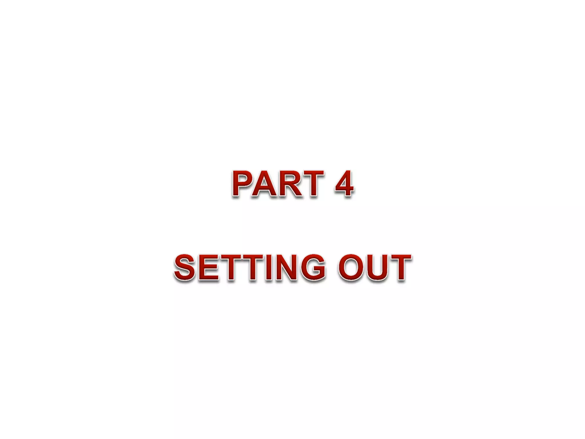 Setting out 12042018 | PPT