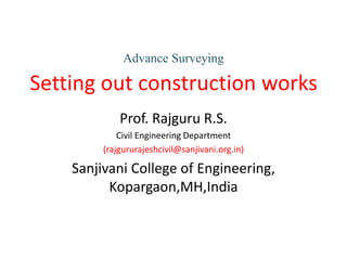 Setting out construction works 01 | PPTX