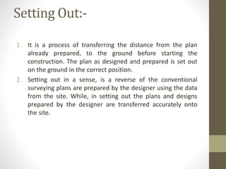 Setting out of bridges unit 6 | PPTX