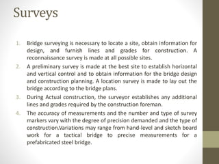 Setting out of bridges unit 6 | PPTX