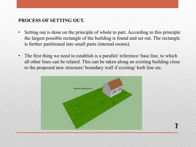 Setting out of building | PPTX