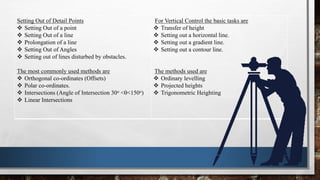 Setting out of works | PPTX | Civil Engineering Industry | Industries
