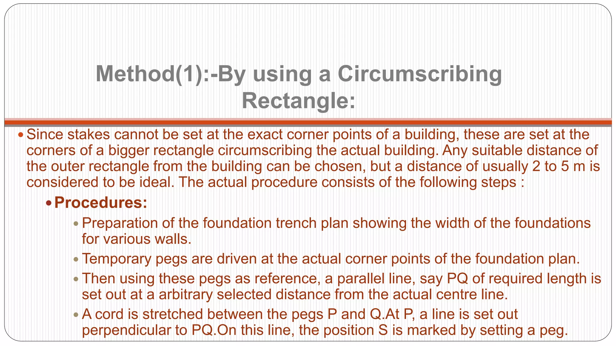 Setting out work | PPTX
