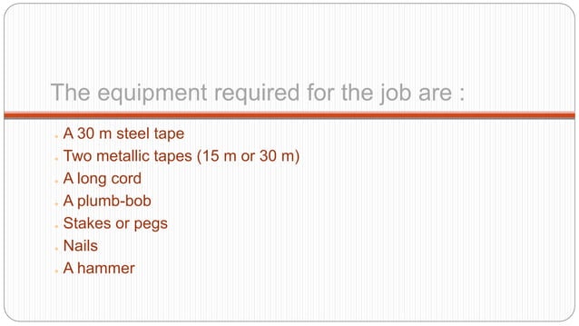 Setting out work | PPTX | Civil Engineering Industry | Industries