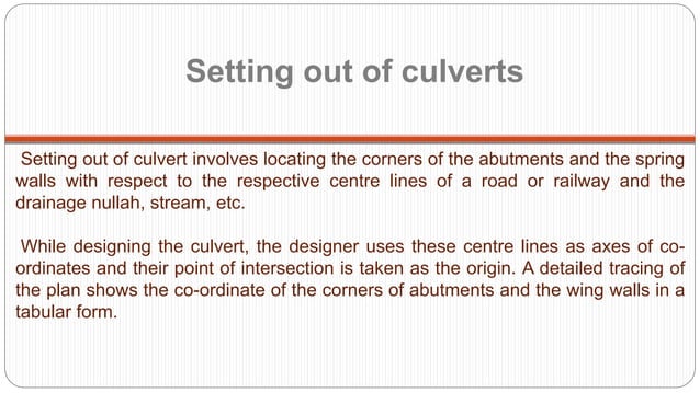 Setting out work | PPTX | Civil Engineering Industry | Industries