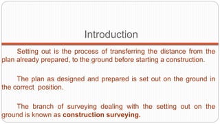 Setting out work | PPTX