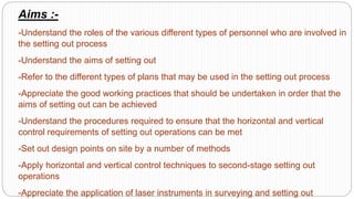Setting out work | PPTX