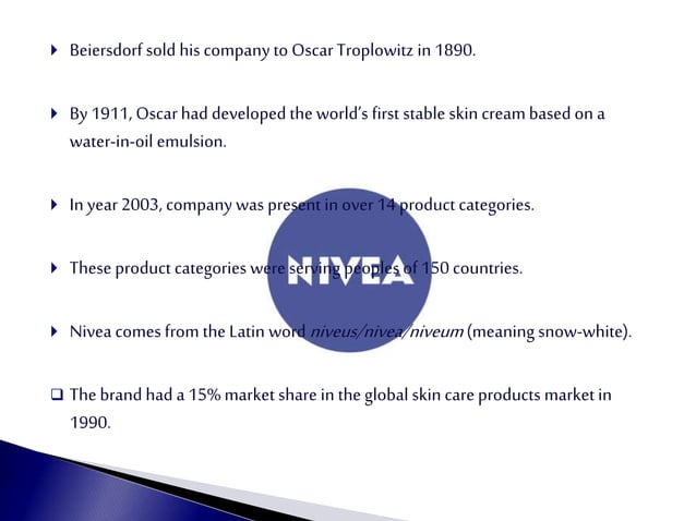 Setting Product Strategy Nivea Mini case | PPT