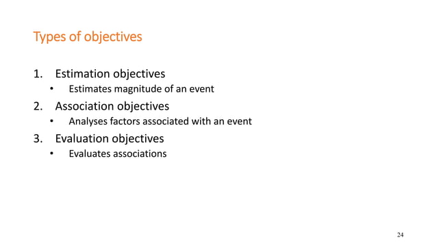 Setting research objectives. Quantitative Research Methods 101 | PPT