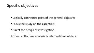 Setting research objectives | PPTX