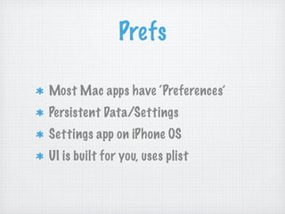 iPhone Dev: Application Settings and Defaults | PPT
