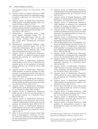 ASHP guidelines minimum standard for pharmacies in hospital N.59 ...