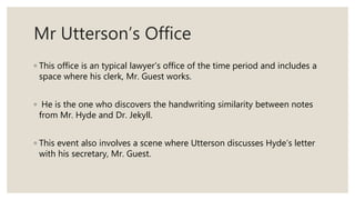 Settings in The Strange Case of Dr Jekyll and Mr Hyde | PPT