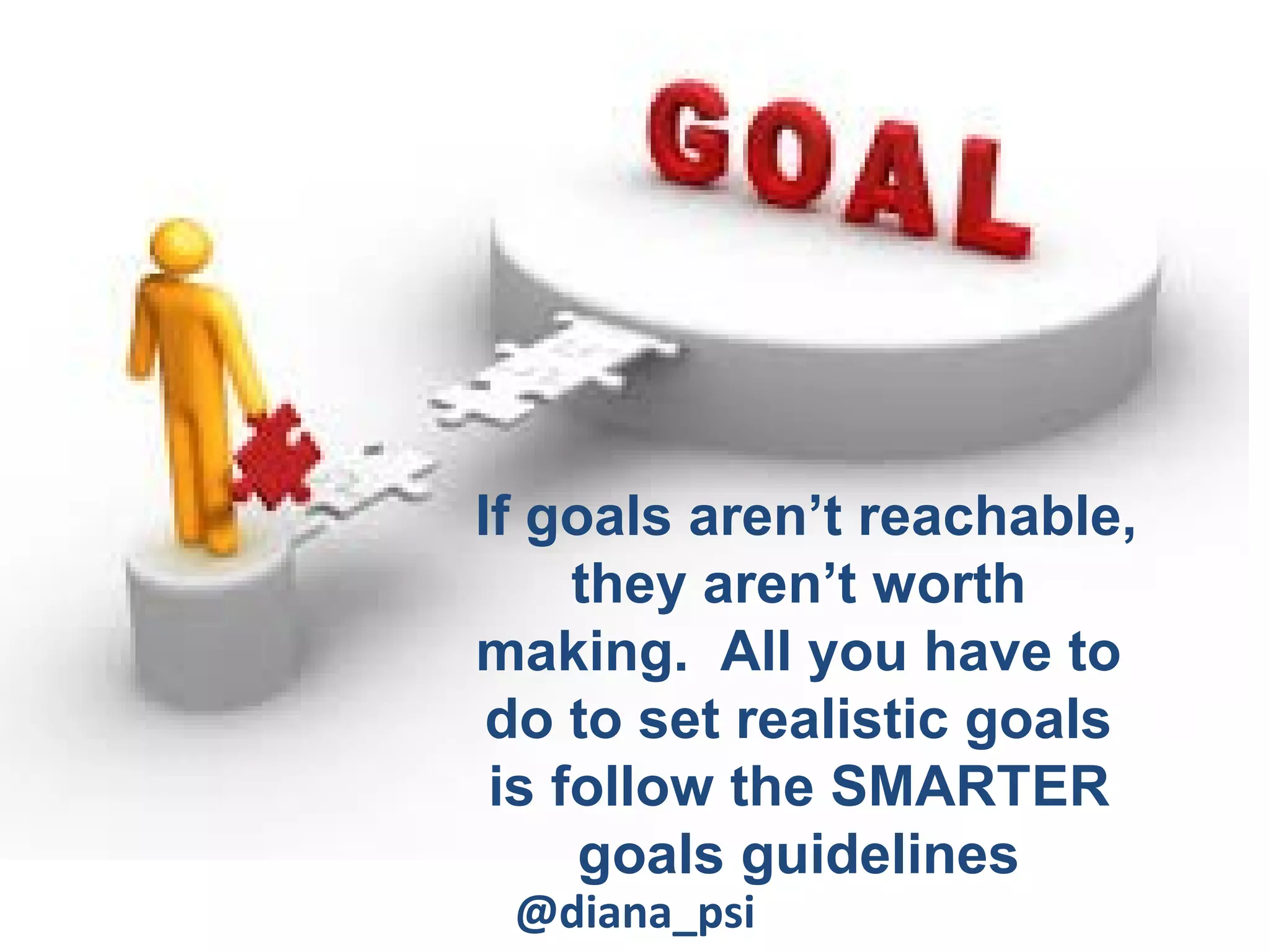 Setting smarter goals | PPT Setting smarter goals | PPT