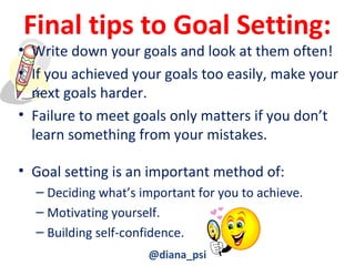 Setting smarter goals | PPT