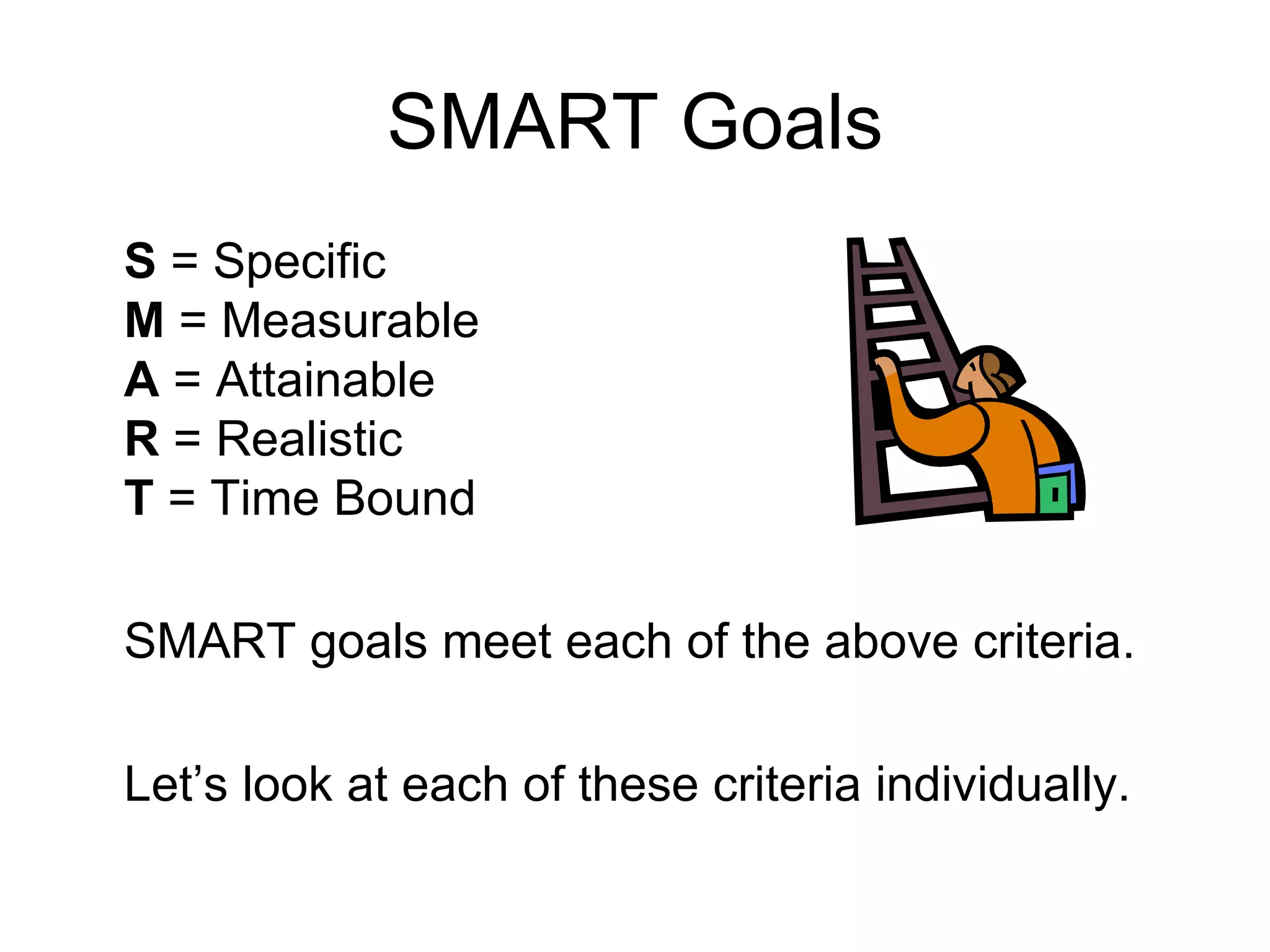 Setting smart goals | PPT