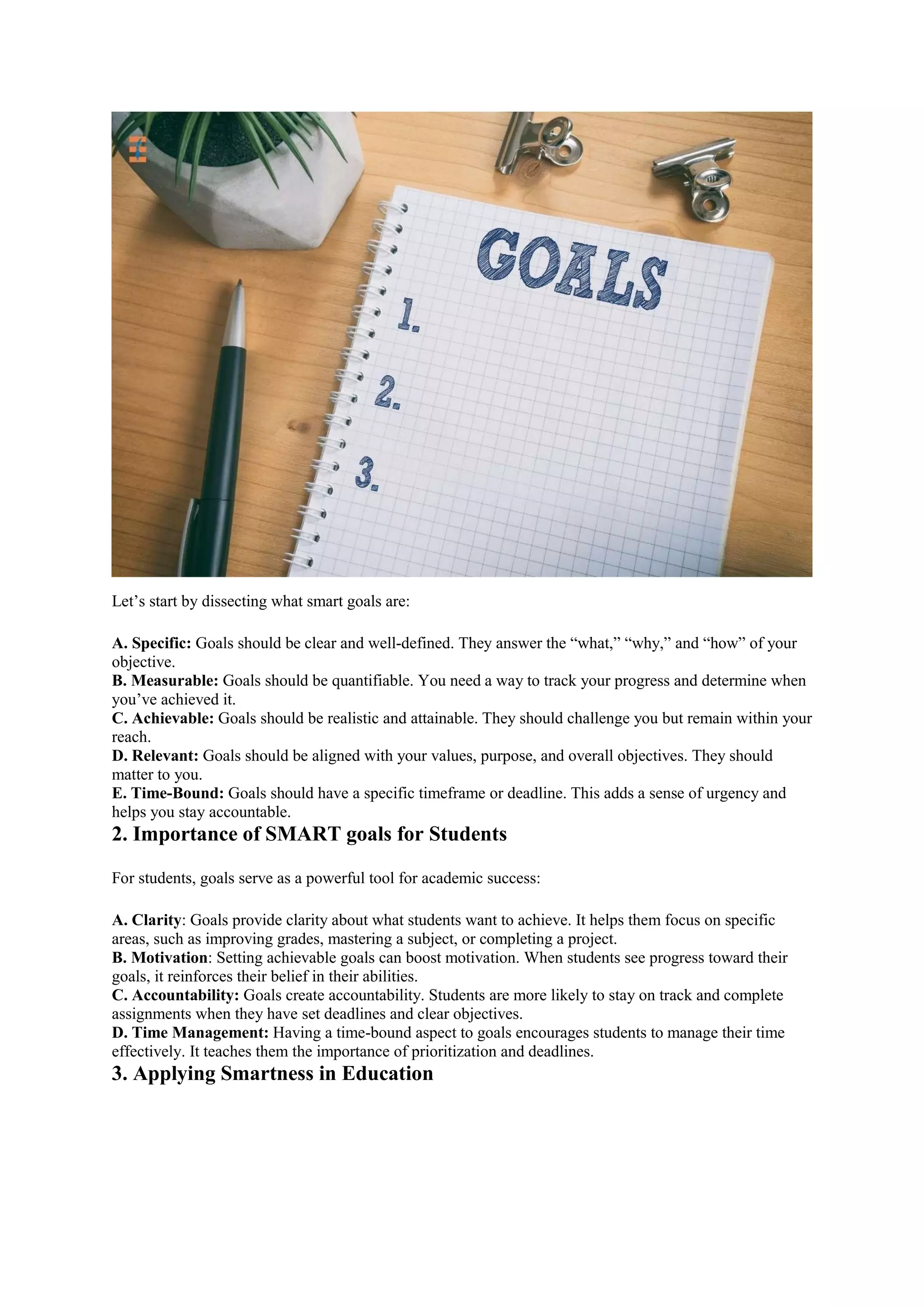 How To Set SMART Goals For Student And Teacher Success? | Future ...