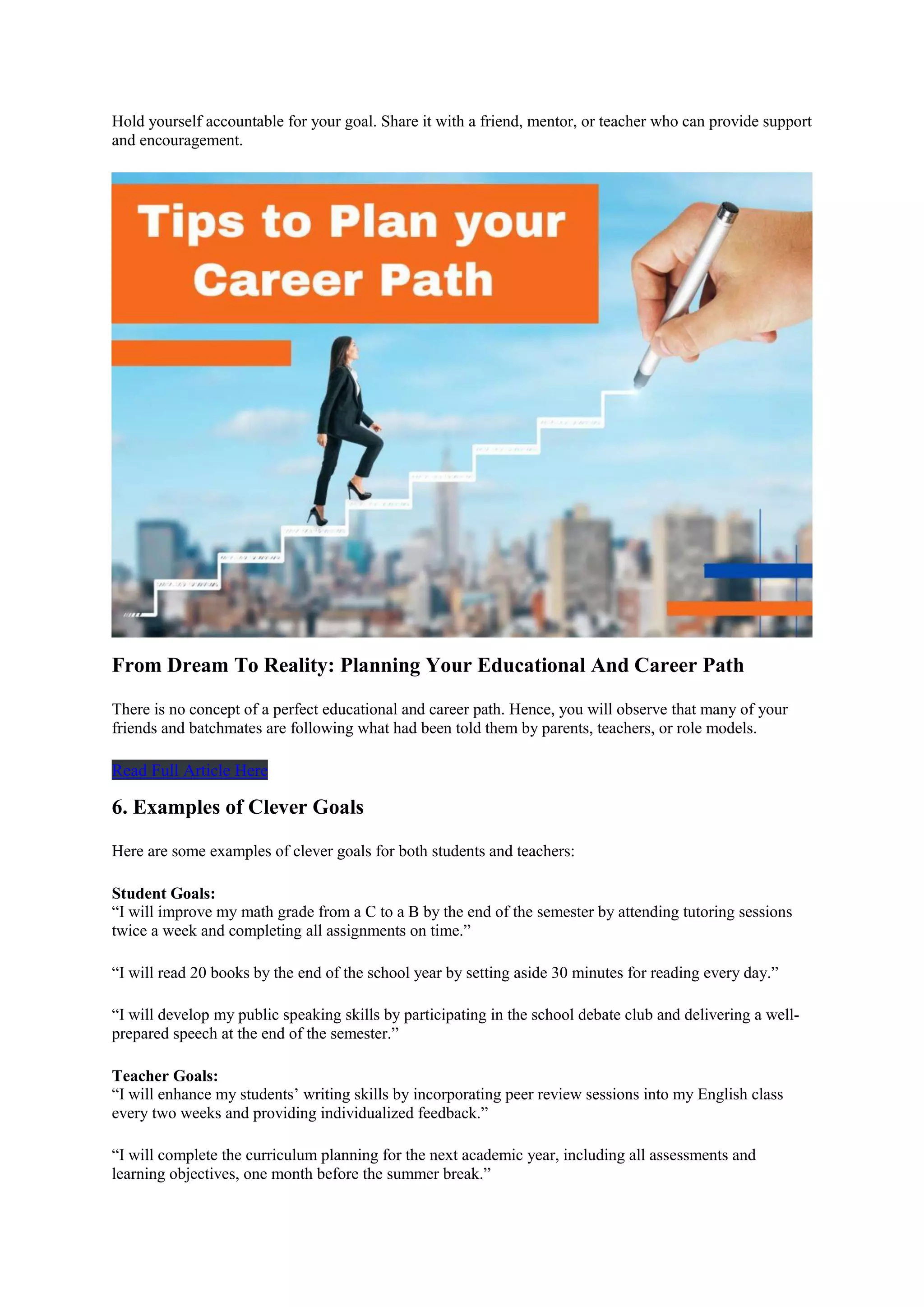 How To Set SMART Goals For Student And Teacher Success? | Future ...