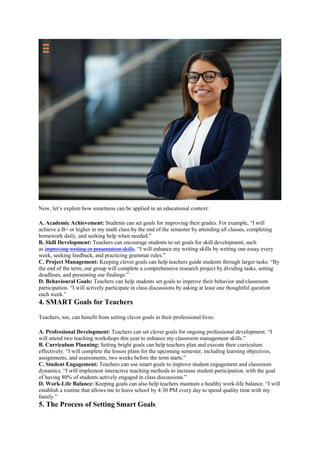 How To Set SMART Goals For Student And Teacher Success? | Future ...